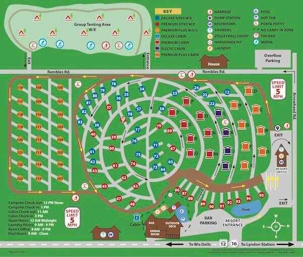 Resort Map - Edge O Dells