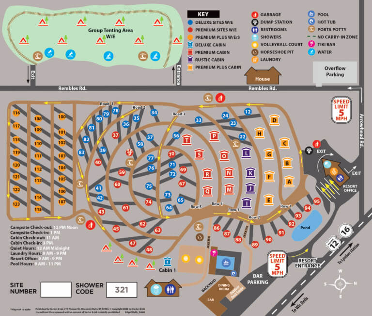 Resort Map - Edge O Dells