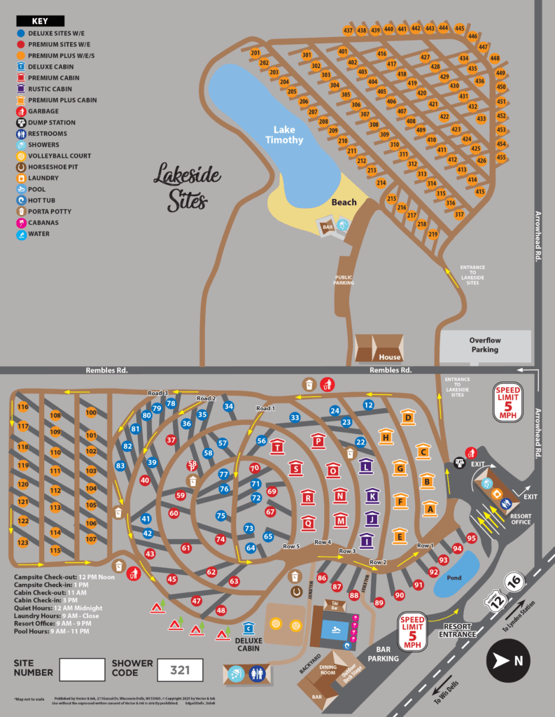 Resort Map - Edge O Dells